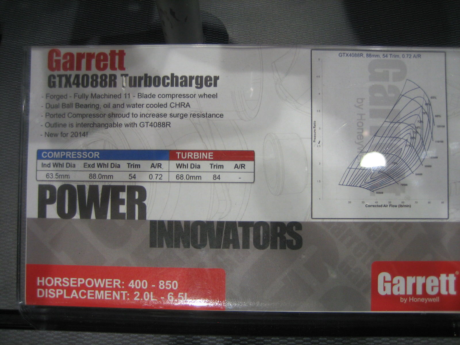 Garrett releases new Turbo GTX40r or GTX40/88r with Billet wheel